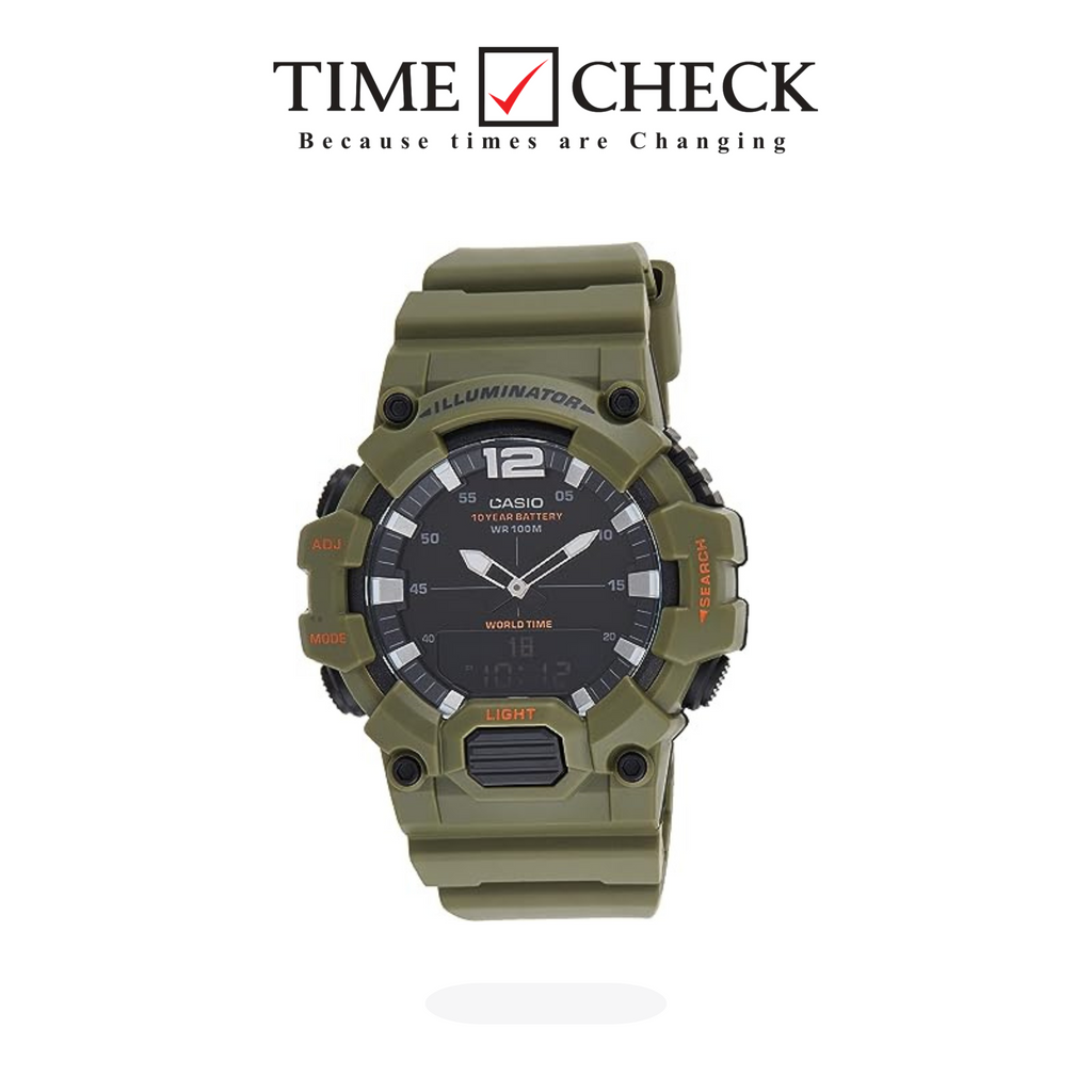 HDC-700-3A2VDF Casio Illuminator Quartz Analog Digital Mens Watch ...